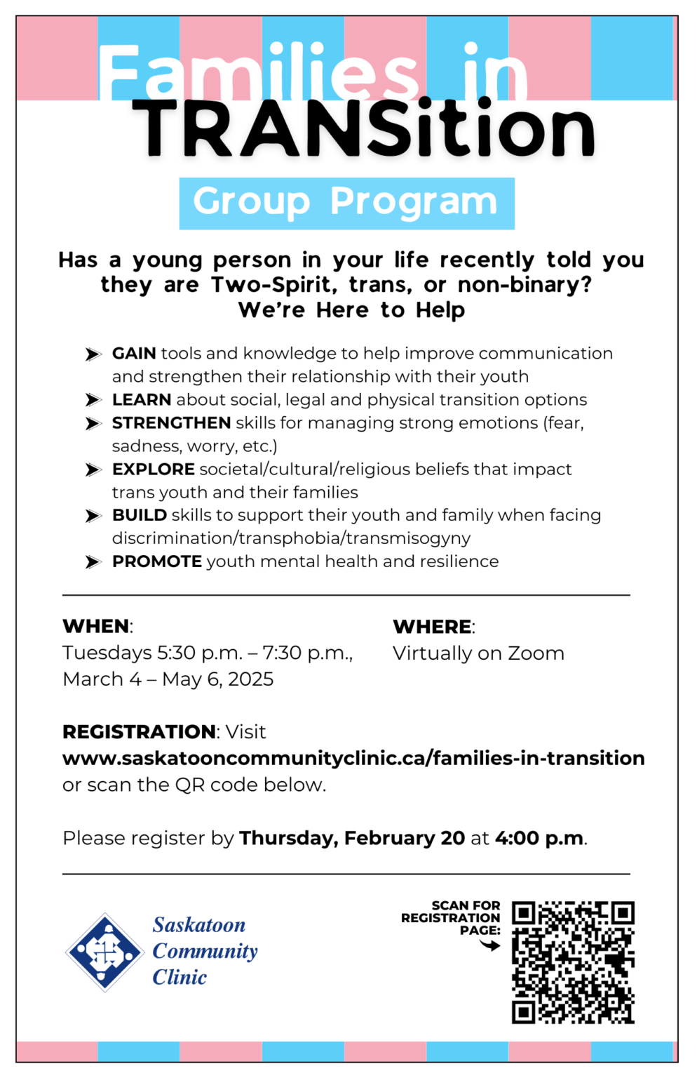 Families in TRANSition – Group Program – Saskatoon Community Clinic